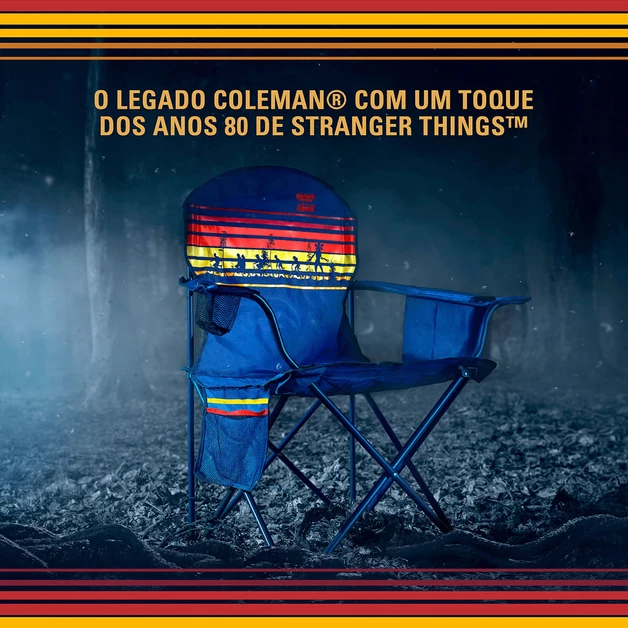 Decathlon | Kit Conforto Coleman Stranger Things™ | Cadeira + Caixa