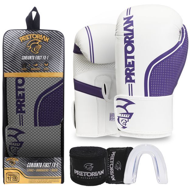 Decathlon | Kit Luva de Boxe e Muay Thai First FX1 Pretorian