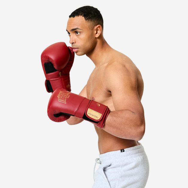 Decathlon | Luvas Adulta de Boxe com Espuma Ergonômica Domyos Vermelha