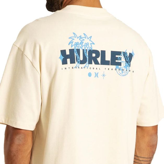 Decathlon | Camiseta Hurley Letters Maxfit SM26 Masculina Off White