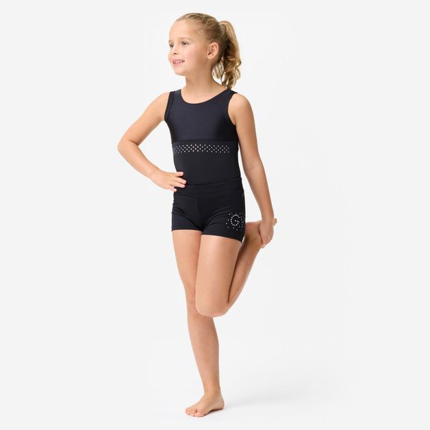 Decathlon | Collant Infantil de Ginástica Ritmica com Gola Redonda ...