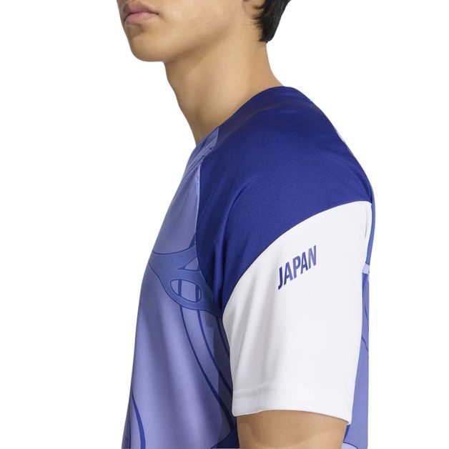 Decathlon | Camisa Japão I 2026 Adidas Pré-Jogo Masculina - Branca