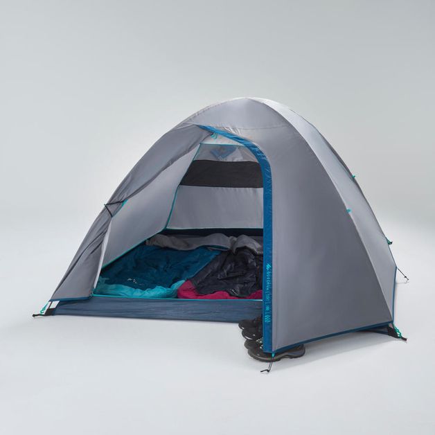 Decathlon | Barraca de Camping 3 Pessoas MH100 Quechua Cinza
