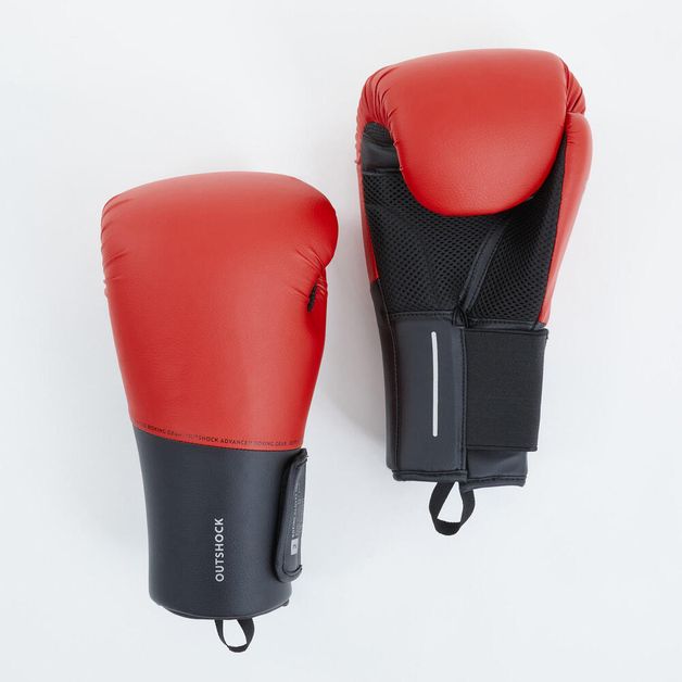 Decathlon | Luva de Boxe Adulto Iniciante 100 Outshock Vermelho