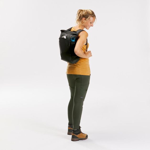 Decathlon | Mochila Dobrável de Trilha Compacto Comfort 15l Forclaz Preto